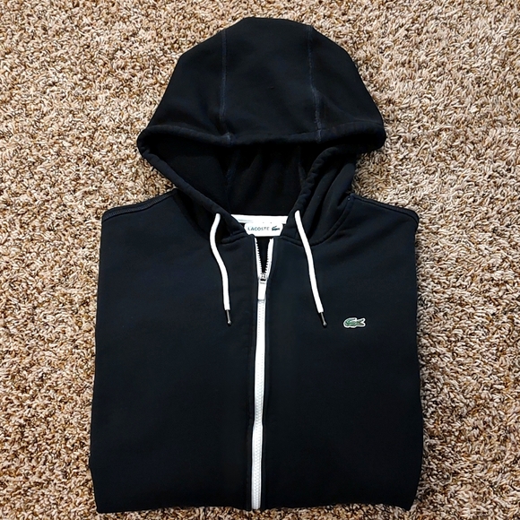Lacoste | Jackets & Coats | Lacoste Full Zip Hoodie Jacket | Poshmark